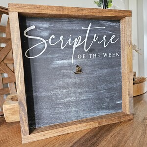 Scripture of the Week Clipboard Sign, Bible Verse Holder, Prayer ...