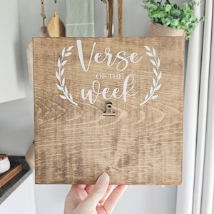 Bible Verse of the Week Clipboard Sign, Bible Verse Holder, Prayer ...