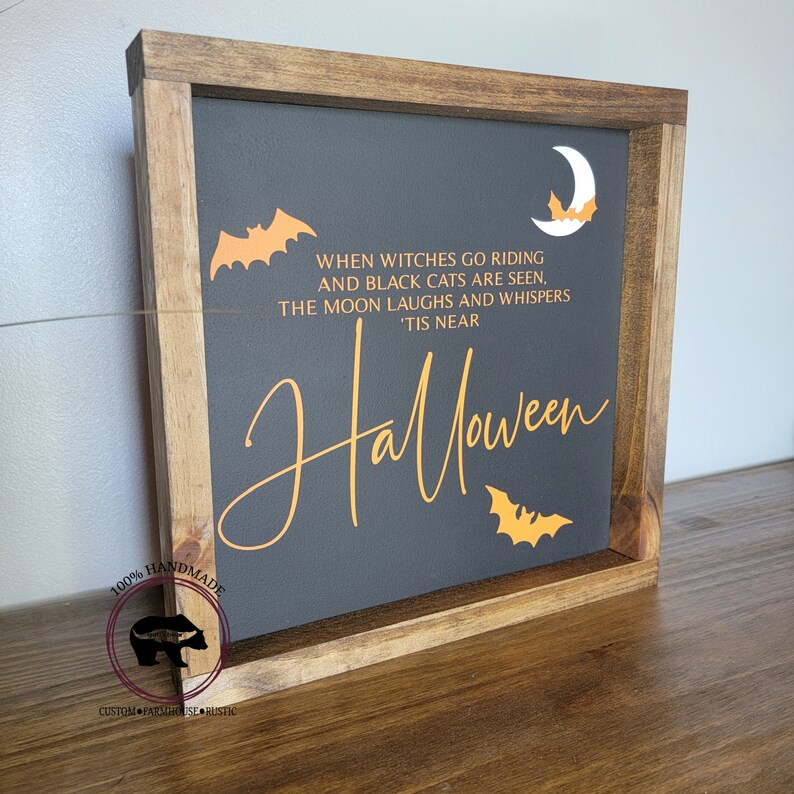 When Witches Go Riding Sign Halloween Witch Sign Halloween - Etsy
