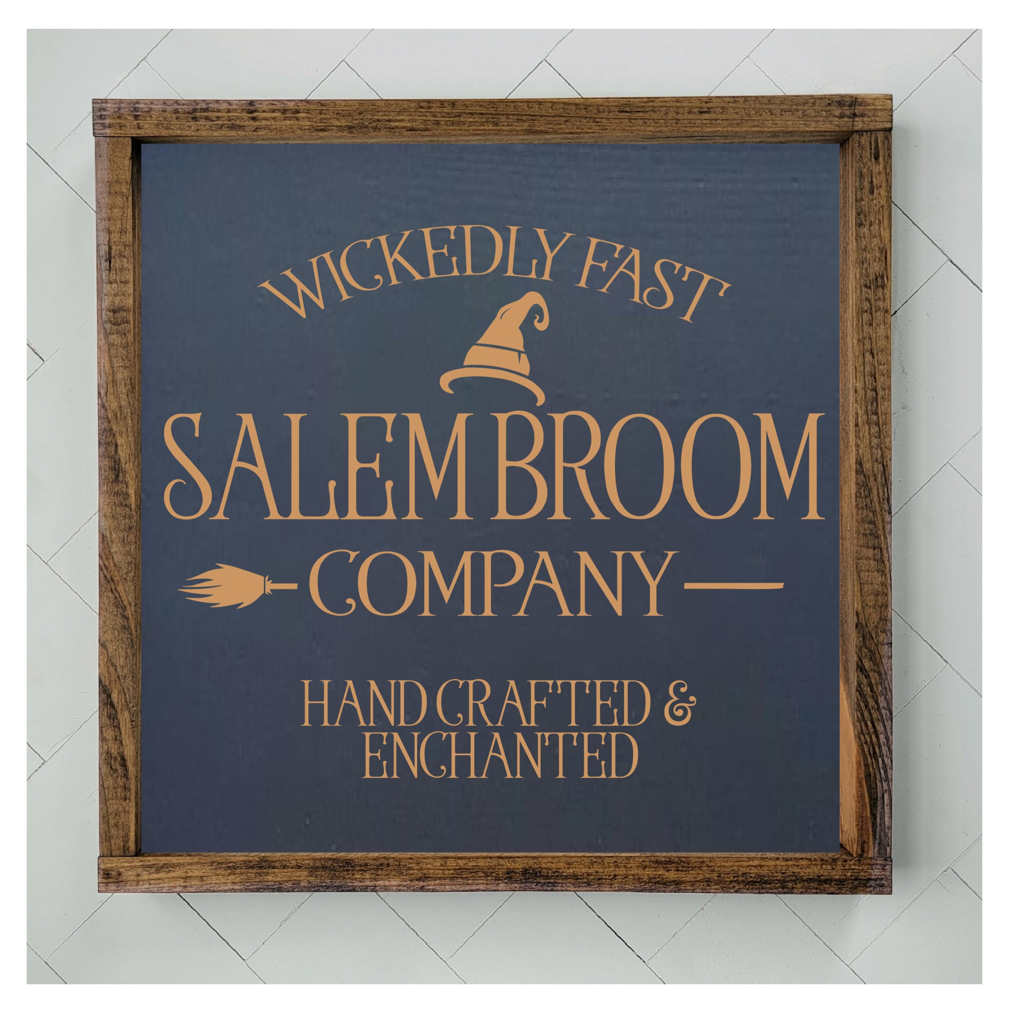 Salem Broom Company Sign Halloween Witch Sign Halloween Wood - Etsy