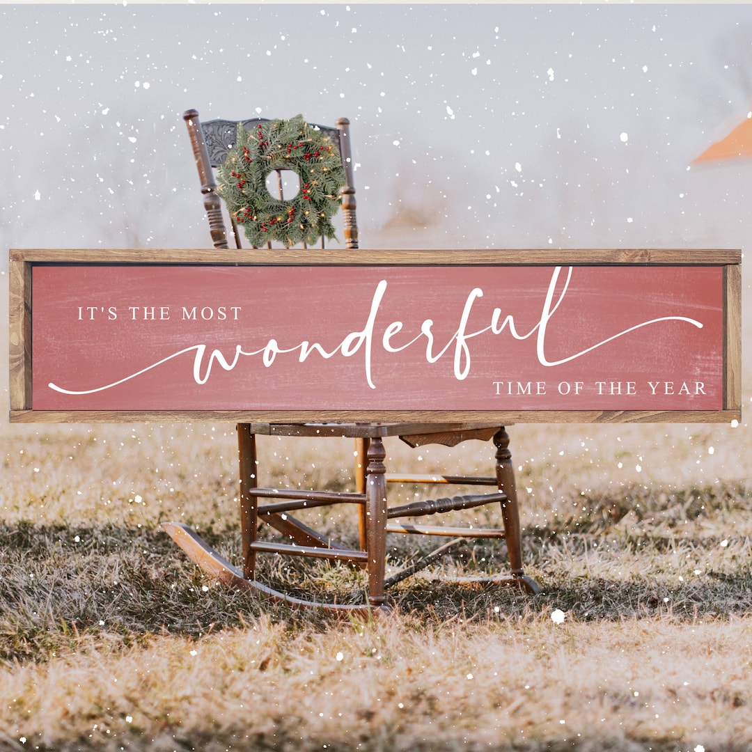 It's the Most Wonderful Time of the Year Sign, Modern Farmhouse ...