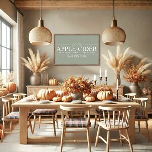 Apple Cider Sign, Modern Farmhouse Fall Coffee Bar Decor, Fall Entryway ...