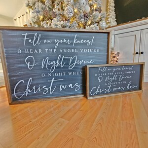 O Night Divine Sign, Fall on Your Knees, Modern Farmhouse Christmas ...