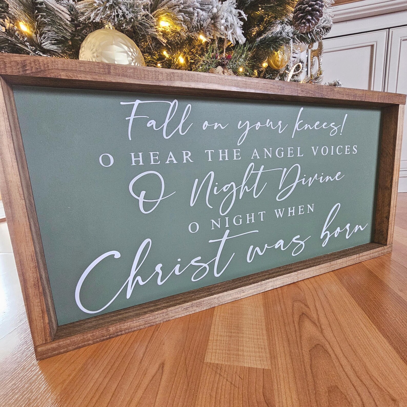 O Night Divine Sign, Fall on Your Knees, Modern Farmhouse Christmas ...
