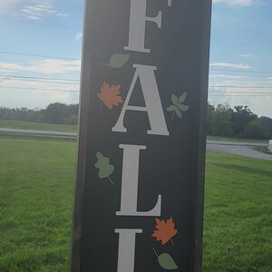 Happy Fall Yall Fall Porch Sign, Fall Wood Porch Leaner Sign, Farmhouse ...