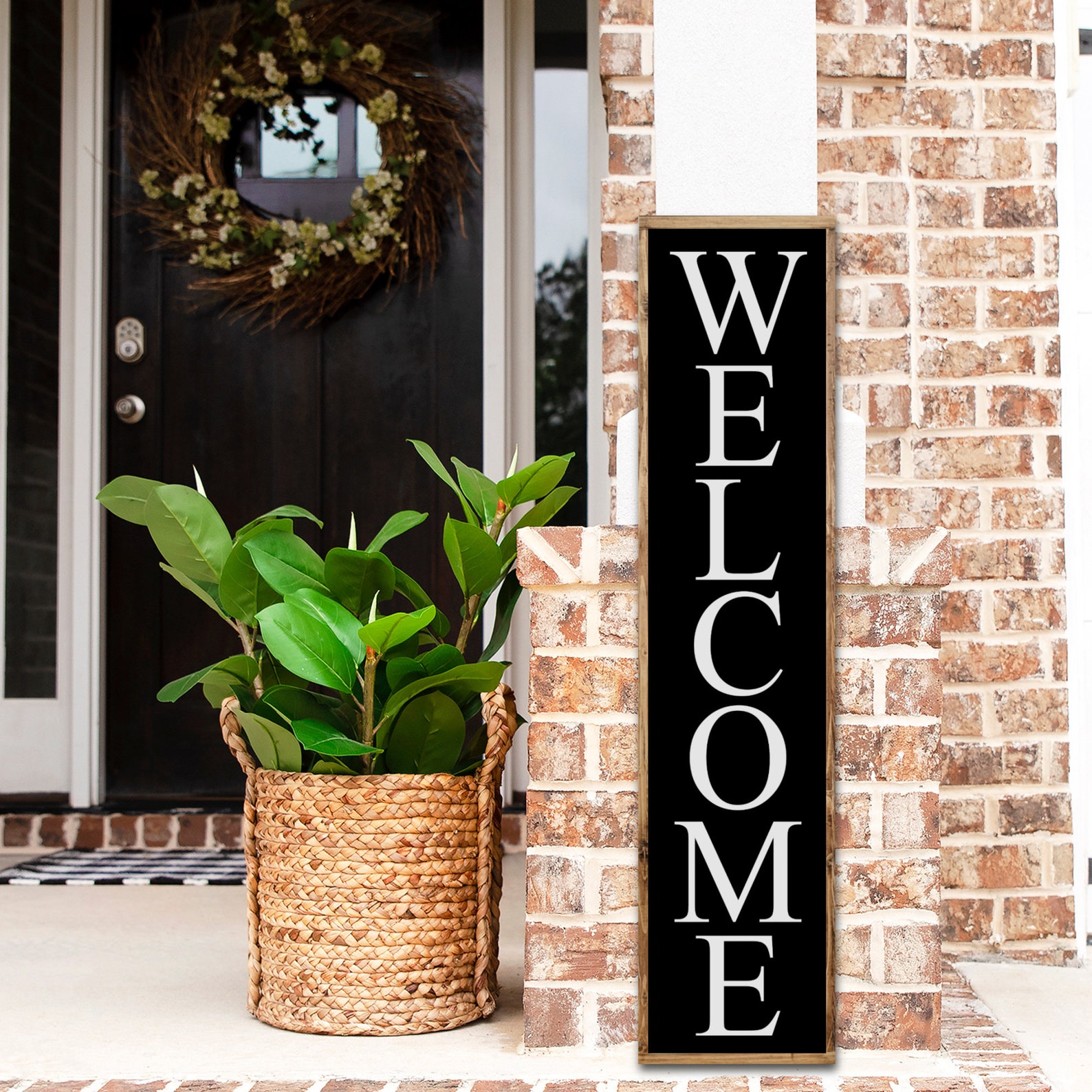 Welcome Porch Leaner Sign Porch Sign Front Door Decor - Etsy
