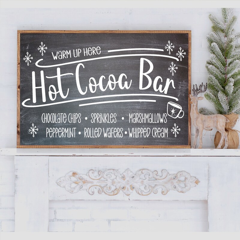 Hot Cocoa Bar Sign - Etsy