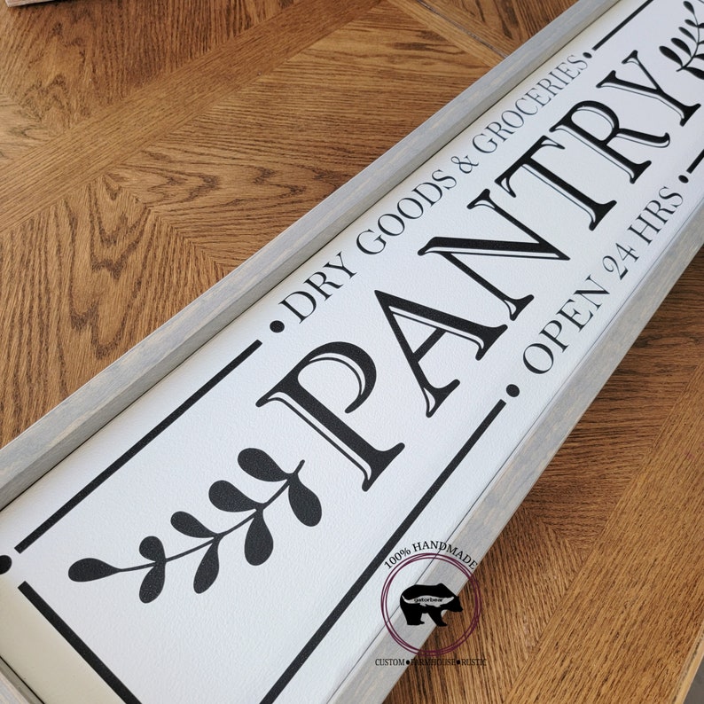 Kitchen Sign Kitchen Pantry Sign Pantry Door Sign Farmhouse - Etsy
