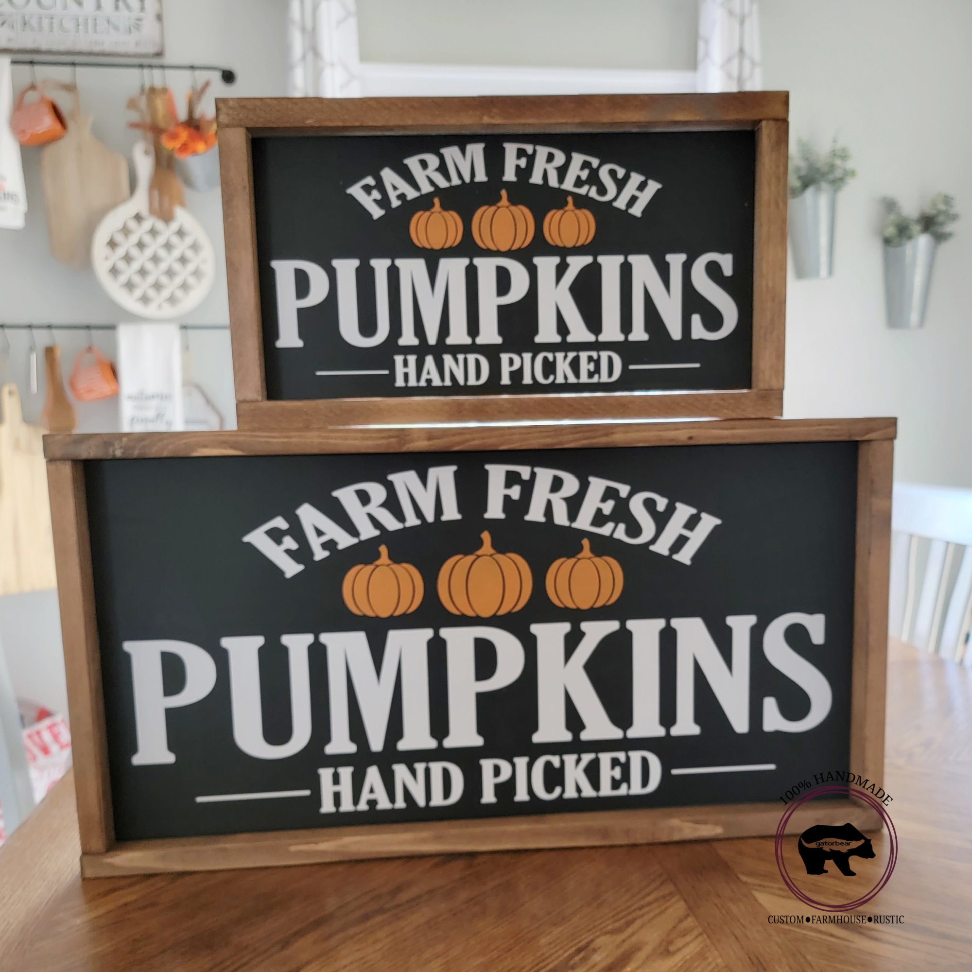 Farm Fresh Pumpkins Sign Pumpkin Wood Sign Rustic Fall Sign - Etsy