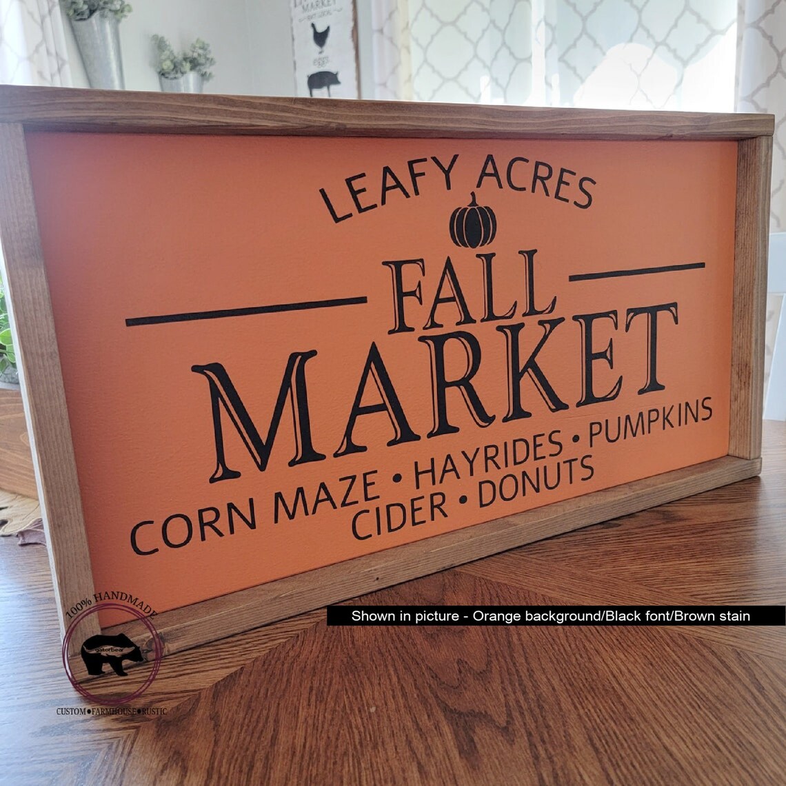Fall Market Sign Fall Farmers Market Pumpkin Wood Sign - Etsy