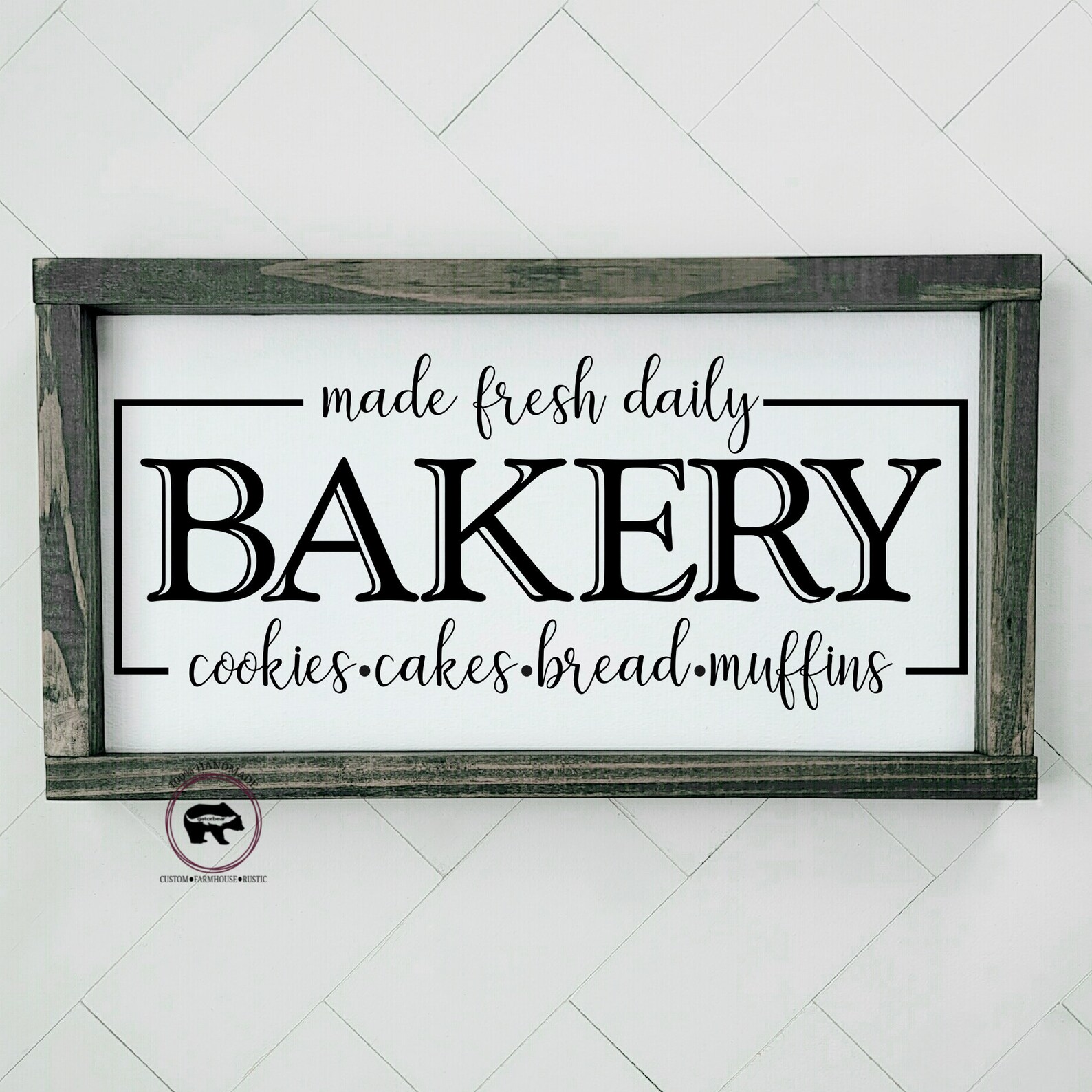 Bakery Sign Kitchen Bakery Sign Farmhouse Kitchen Sign Wood - Etsy
