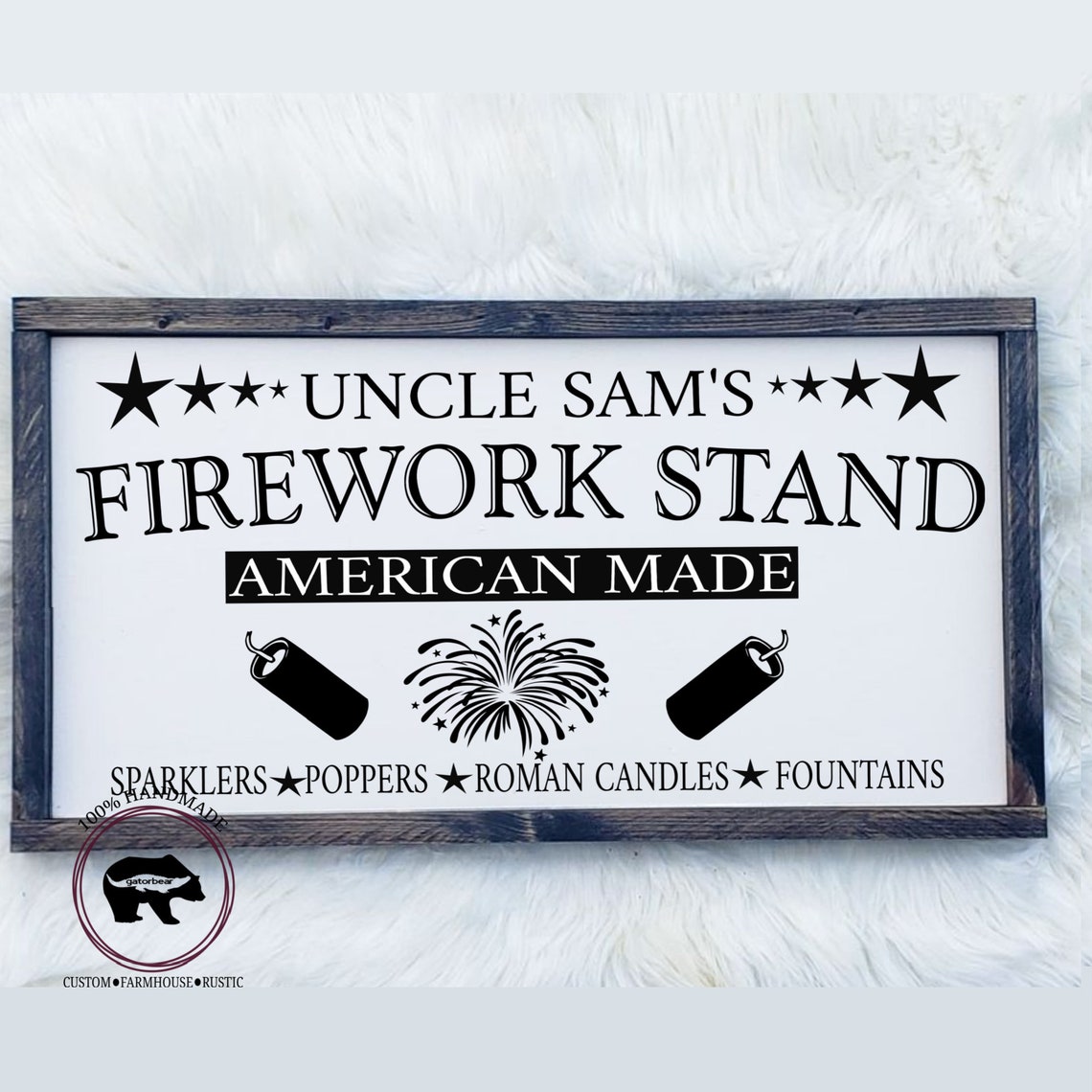 Uncle Sam's Firework Stand Sign 4th of July Wood Sign | Etsy