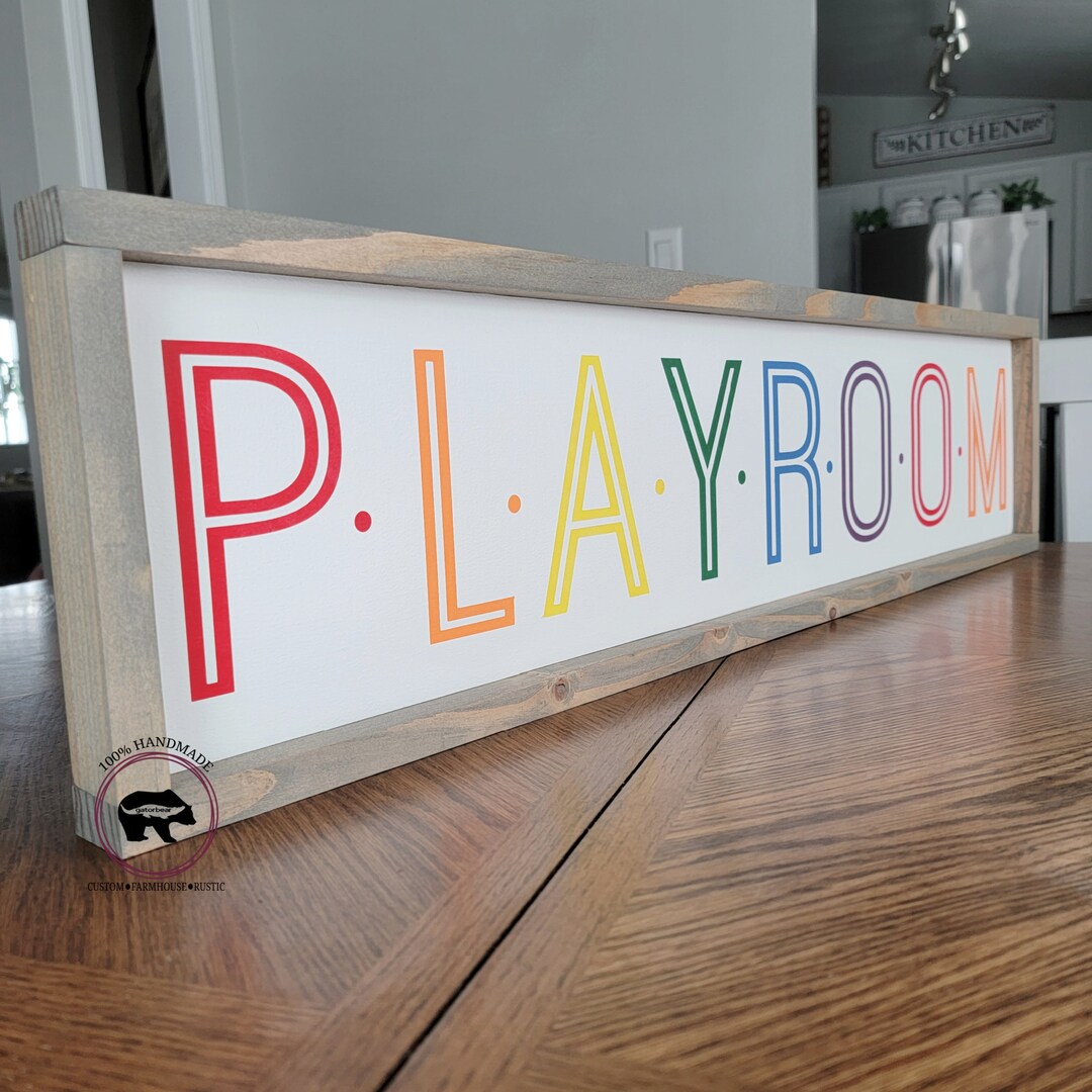 Playroom Sign Playroom Wall Decor Playroom Decor Kids - Etsy