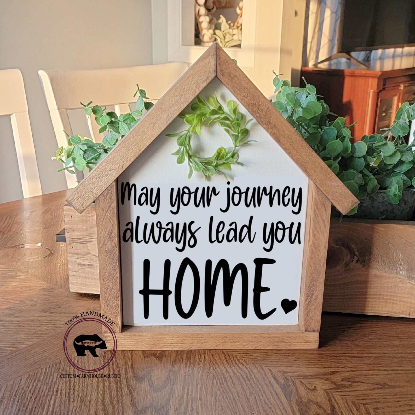 May Your Journey Always Lead You Home Sign House Shaped Sign | Etsy