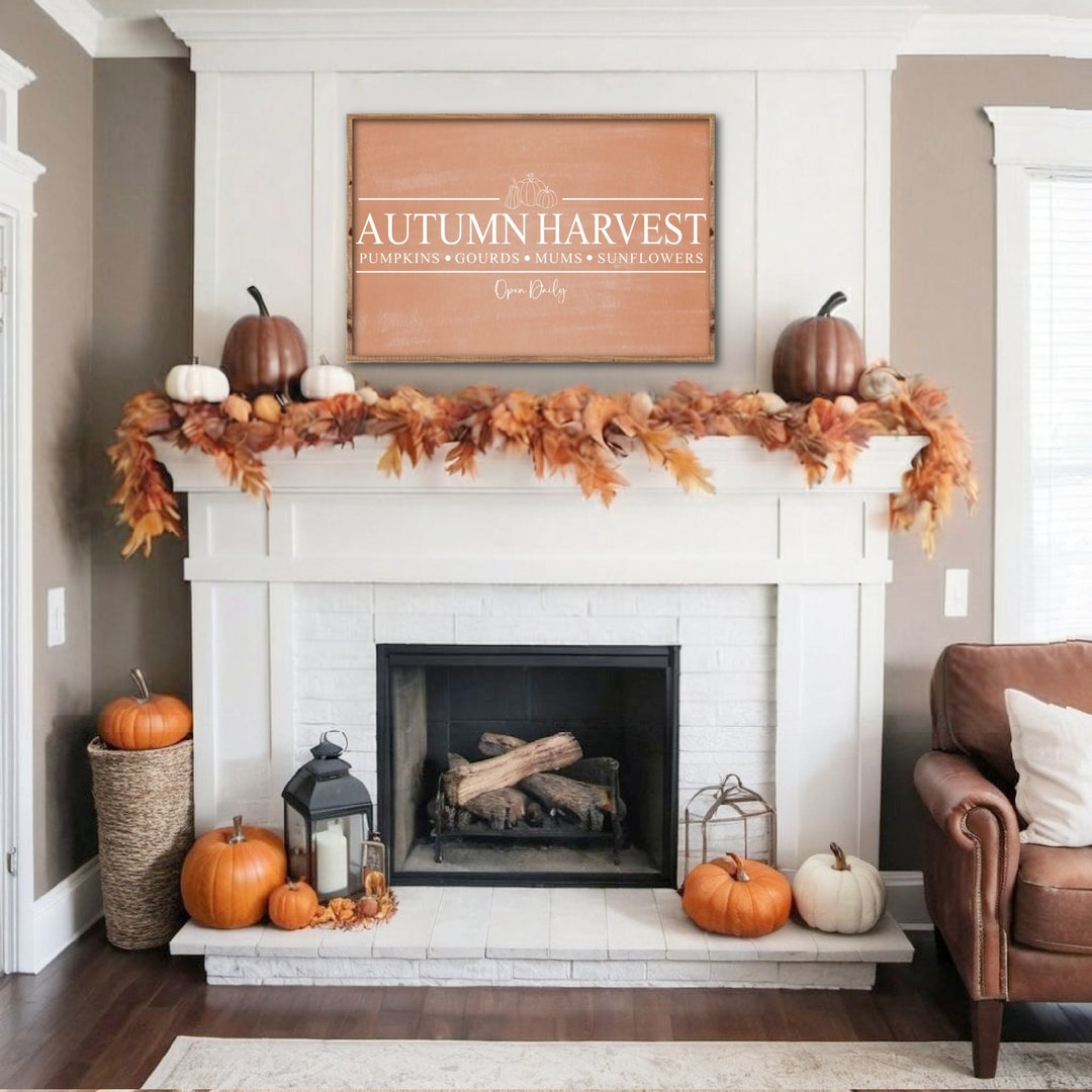 Autumn Harvest Fall Wood Sign, Fall Market Sign, Modern Farmhouse Fall ...