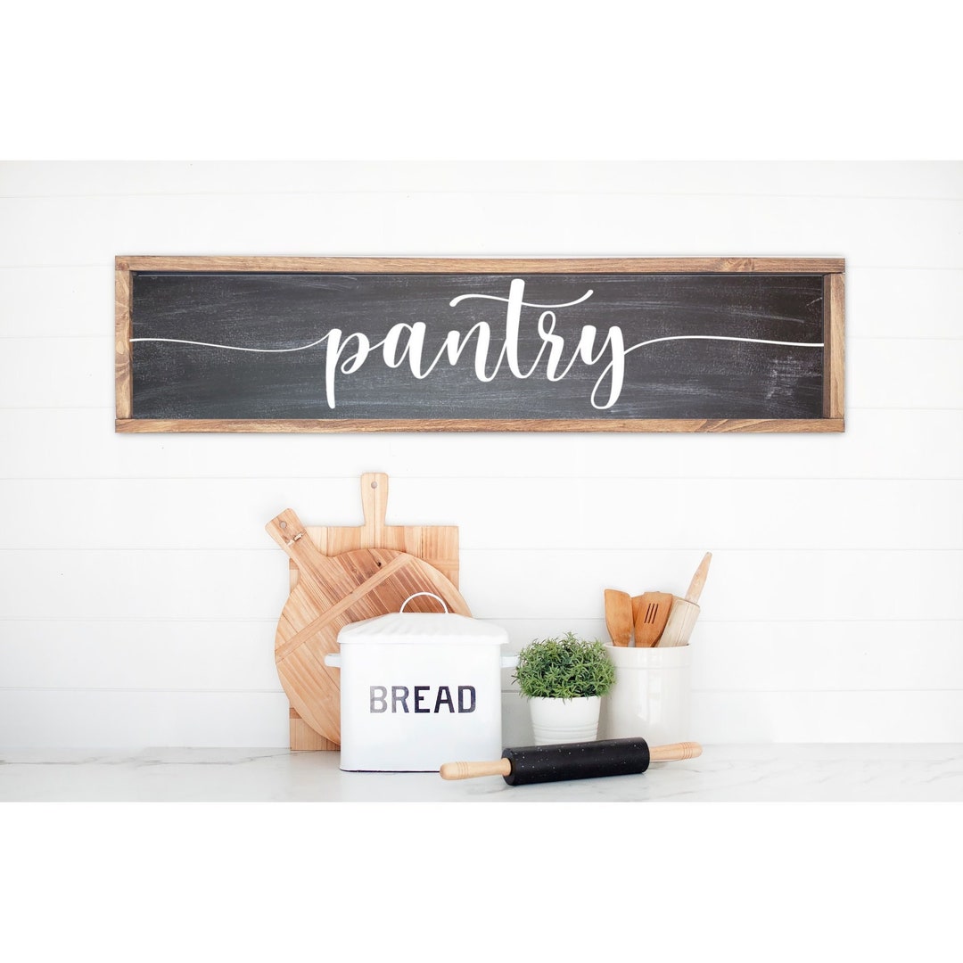 Kitchen Pantry Sign, Pantry Door Sign, Pantry Decor, Wood Pantry Sign ...