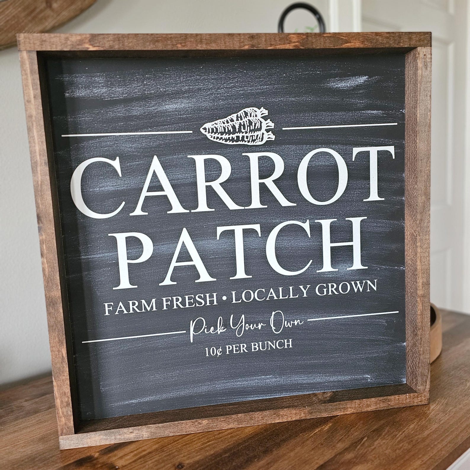 Carrot Patch Sign, Farmhouse Easter Decor, Easter Entryway Decor ...