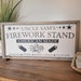 Uncle Sam's Firework Stand Sign 4th of July Wood Sign - Etsy