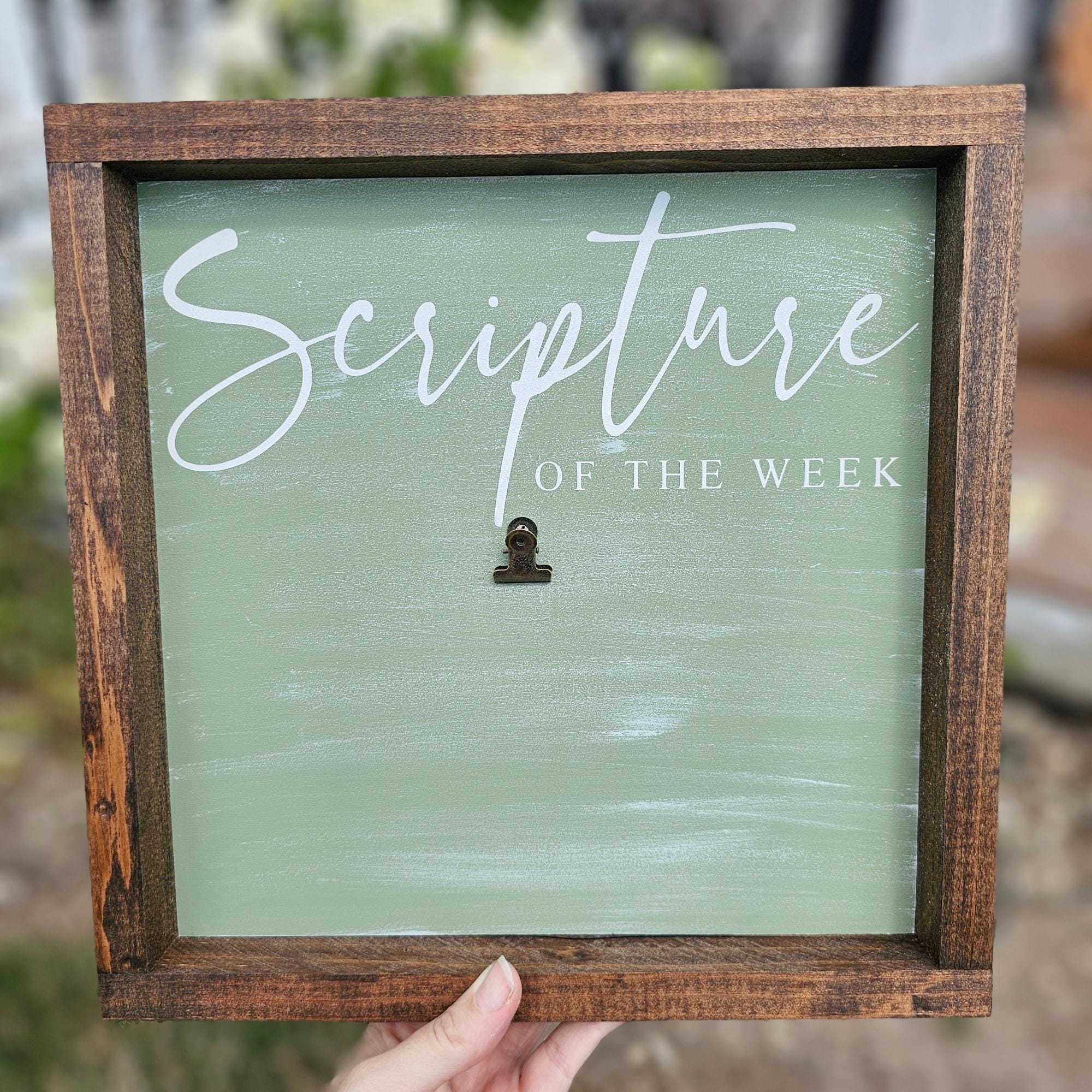Scripture of the Week Clipboard Sign, Bible Verse Holder, Prayer ...