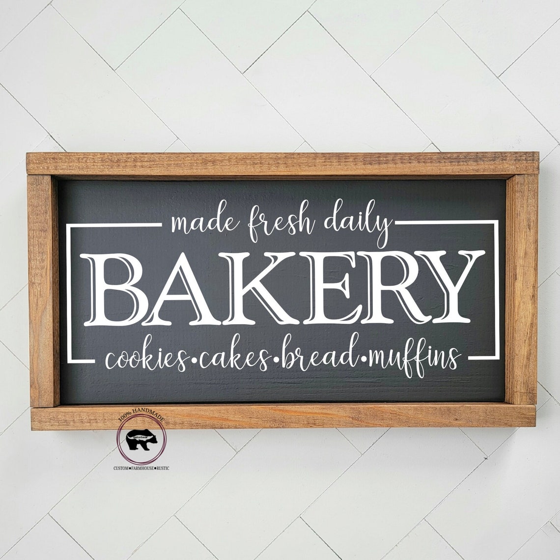 Bakery Sign Kitchen Bakery Sign Farmhouse Kitchen Sign Wood - Etsy