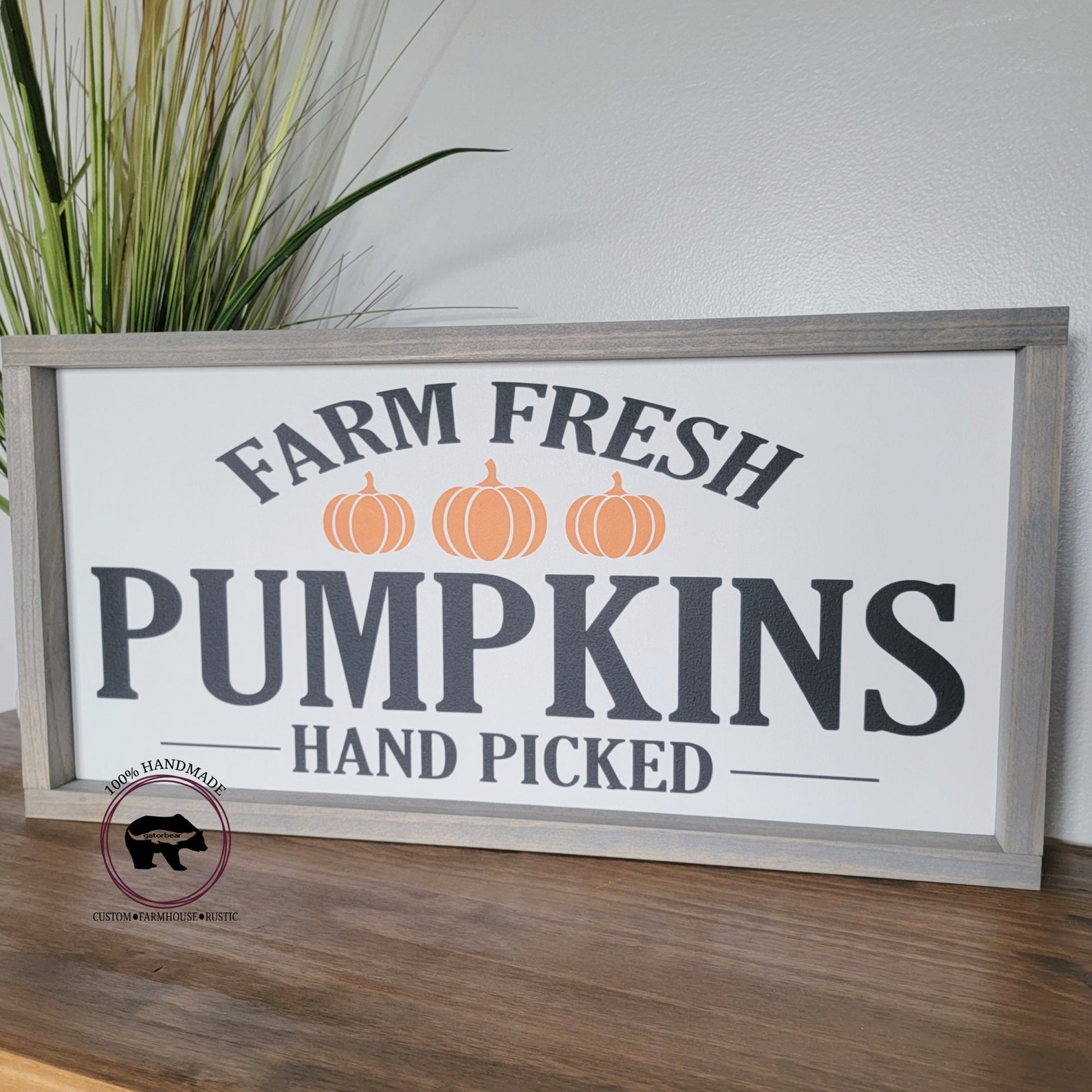 Farm Fresh Pumpkins Sign Pumpkin Wood Sign Rustic Fall Sign - Etsy