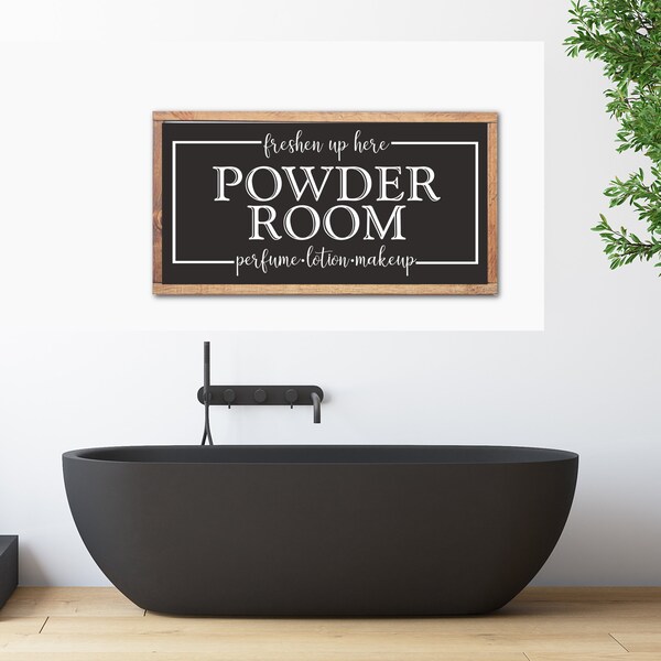 Powder Room Signs - Etsy