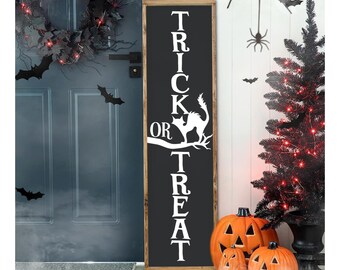Welcome Skeleton Halloween Porch Leaner Sign, Halloween Front Door ...