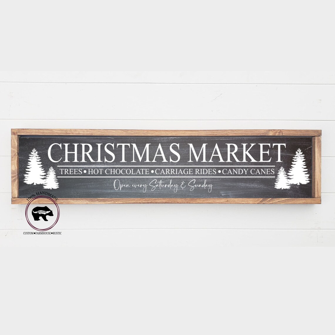 Christmas Market Sign Christmas Tree Farm Sign Farmhouse - Etsy