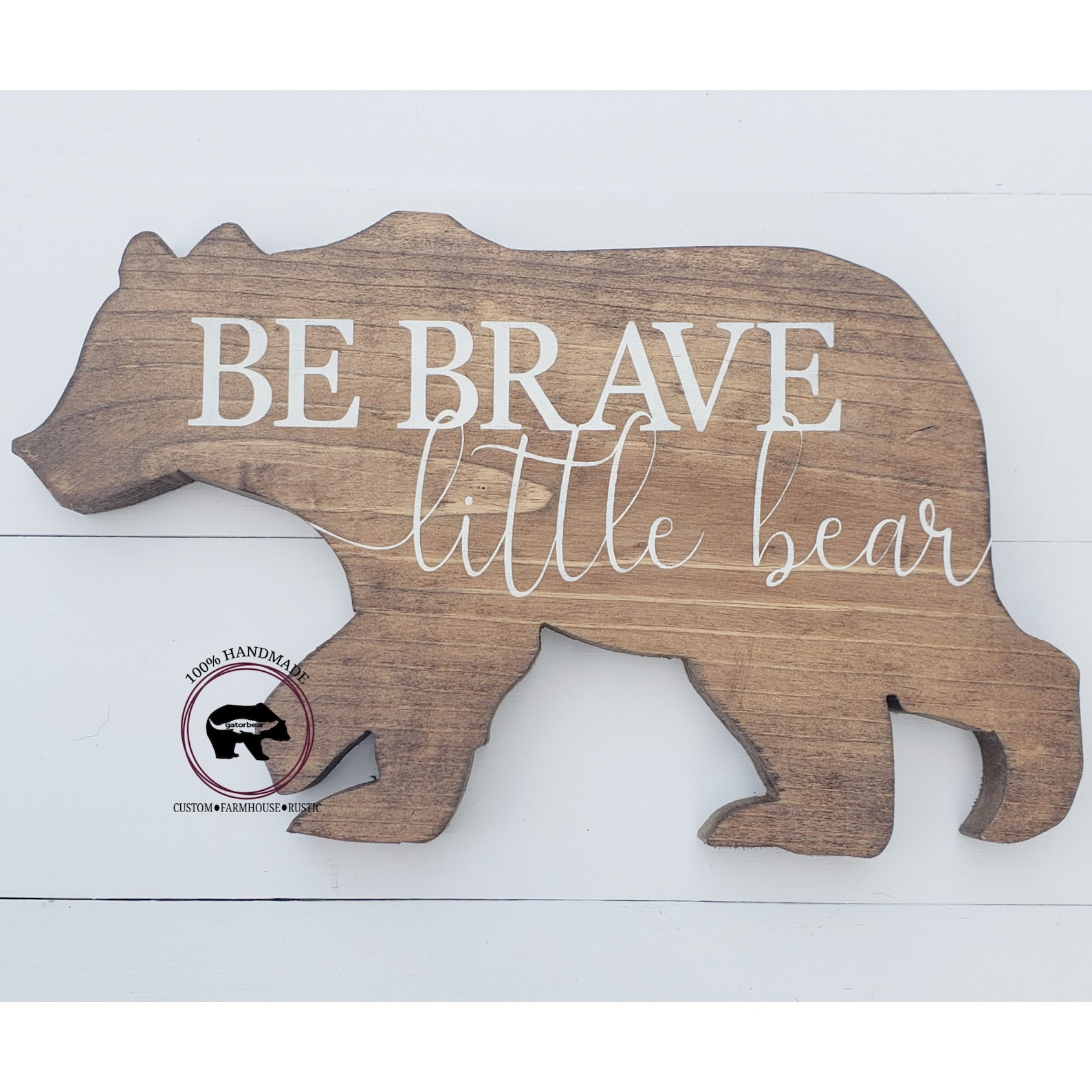 Be Brave Little Bear Sign Bear Nursery Decor Boys Nursery | Etsy