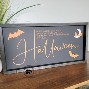 When Witches Go Riding Sign Halloween Witch Sign Halloween - Etsy