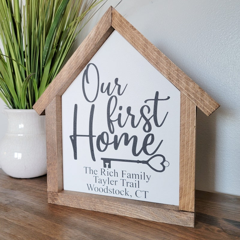 House Shaped Sign - Etsy
