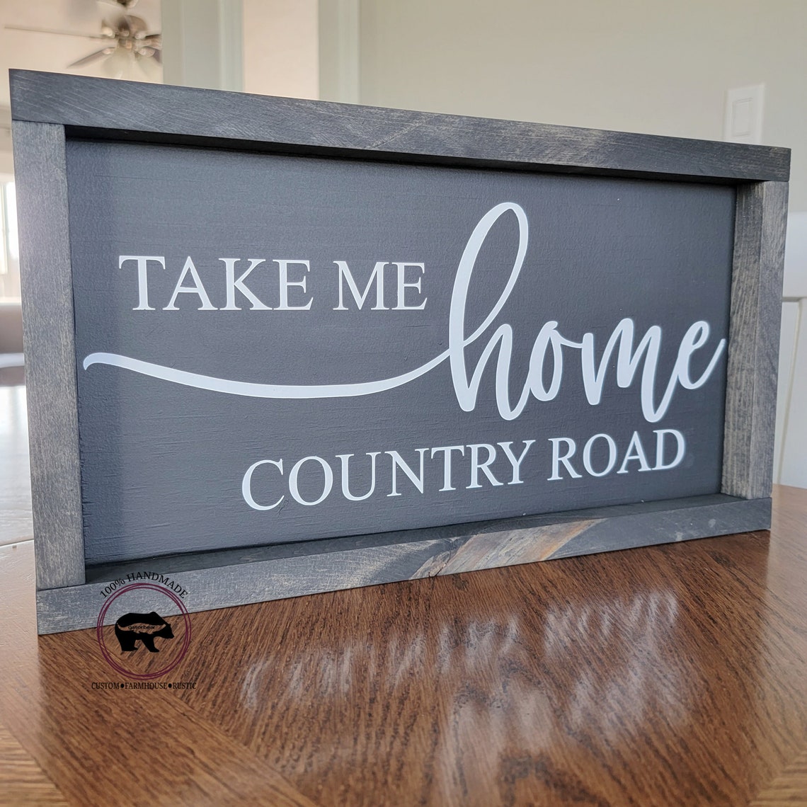 Take Me Home Country Roads Sign Farmhouse Country Sign - Etsy