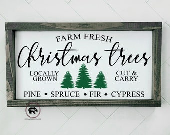 Rustic Tree Farm Sign - Etsy