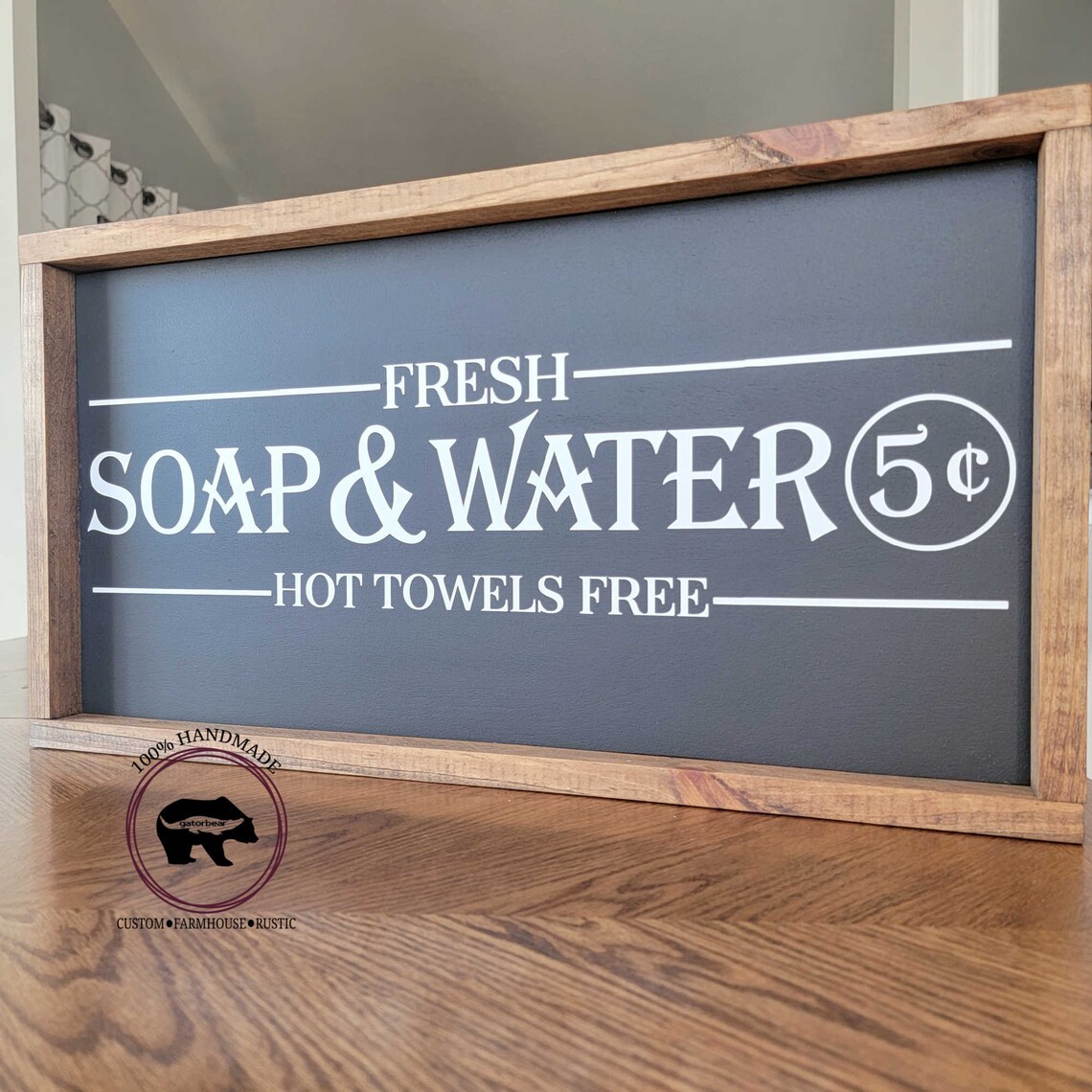 Fresh Soap and Water Sign, Farmhouse Bathroom Sign, Bathroom Wall Decor ...