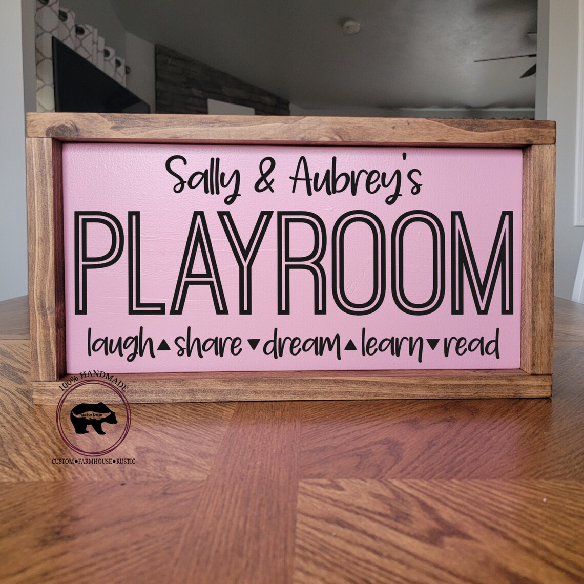 Personalized Playroom Wood Sign Custom Playroom Sign - Etsy