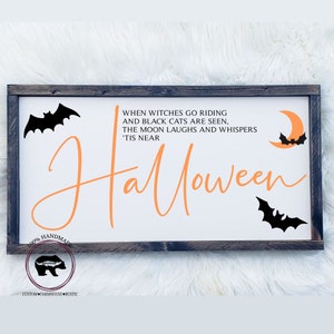 When Witches Go Riding Sign Halloween Witch Sign Halloween - Etsy