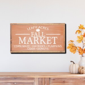 Fall Market Sign, Fall Farmers Market, Pumpkin Wood Sign, Rustic Fall ...