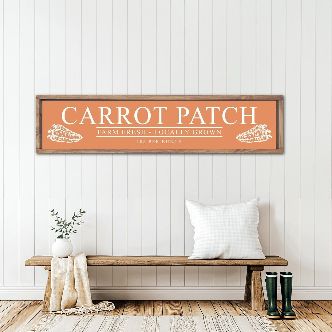 Carrot Patch Sign, Farmhouse Easter Decor, Easter Entryway Decor ...