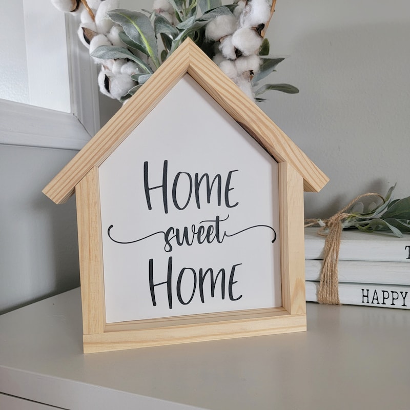 House Shaped Sign - Etsy