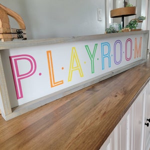 Playroom Sign, Playroom Wall Decor, Playroom Decor, Kids Playroom Wall ...