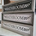 Farmhouse Bathroom Sign Bathroom Wall Decor Rustic Bathroom - Etsy
