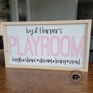 Personalized Playroom Wood Sign, Custom Playroom Sign, Playroom Sign ...