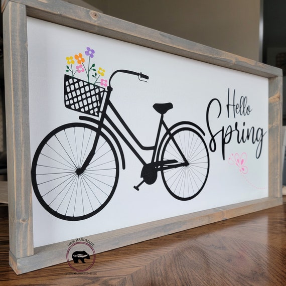 Hello Spring Sign Farmhouse Spring Sign Spring Market Sign - Etsy