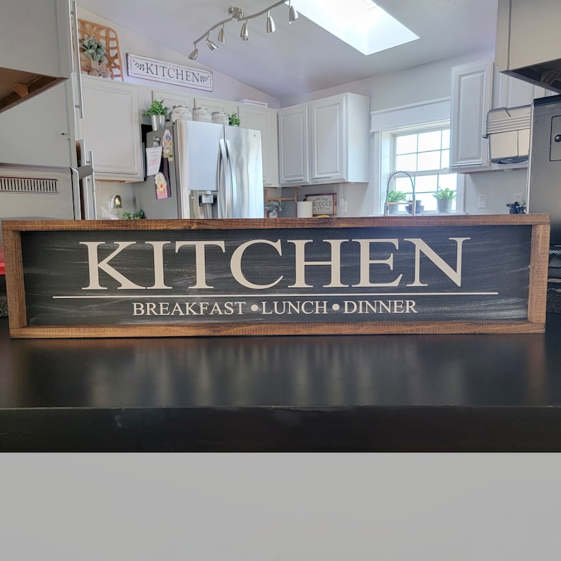 Farmhouse Kitchen Sign Rustic Kitchen Decor Self Serve - Etsy