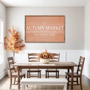 Autumn Market Fall Sign, Fall Market Sign, Rustic Fall Wood Sign ...