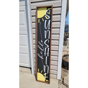 Hello Sunshine Welcome Porch Leaner Sign, Family Welcome Porch Sign ...