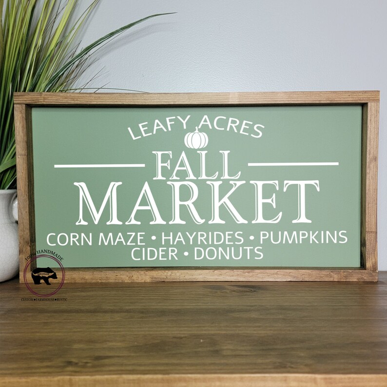 Fall Market Sign Fall Farmers Market Pumpkin Wood Sign - Etsy