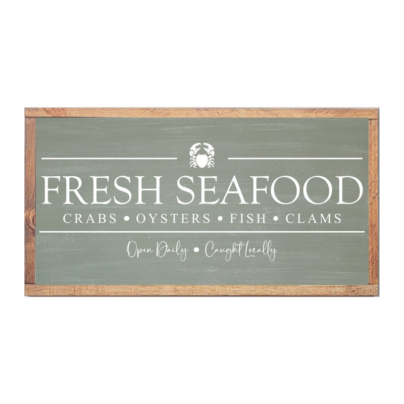 Fresh Fish Sign - Etsy