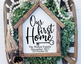Our First Home Sign - Etsy