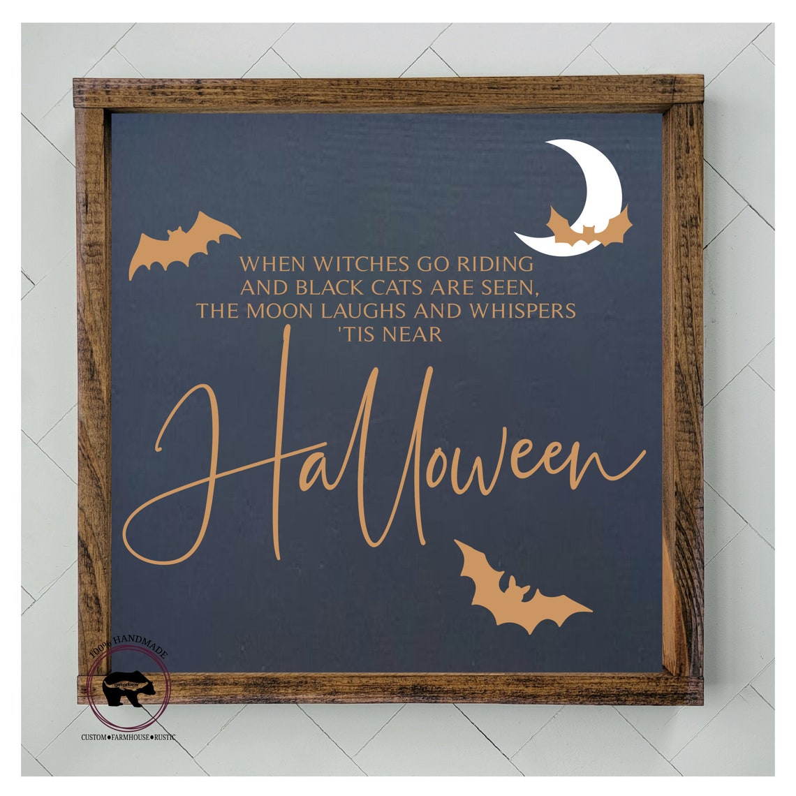 When Witches Go Riding Sign Halloween Witch Sign Halloween - Etsy